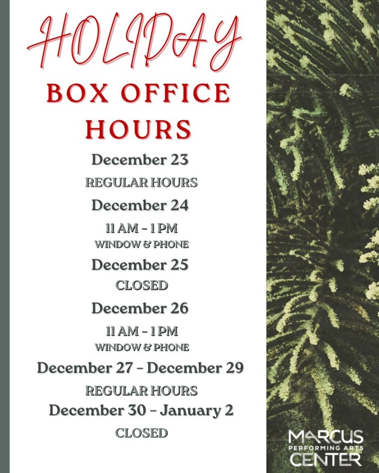 Contact Us - Marcus Performing Arts Center